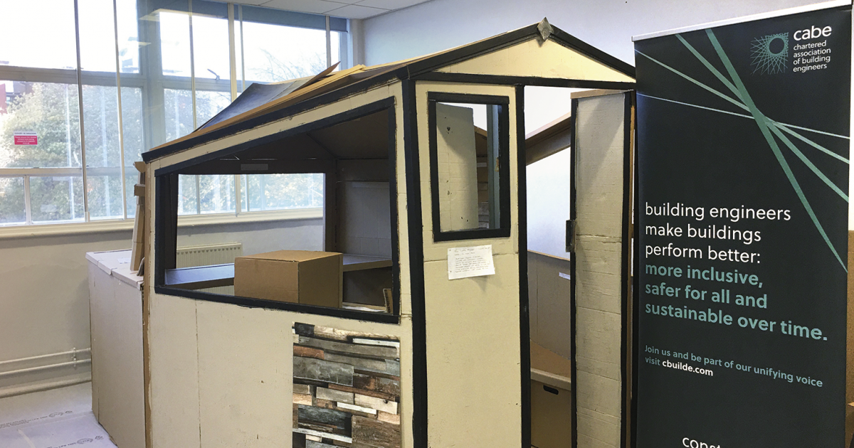 First year students complete a construction design competition