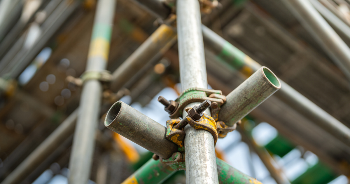 80% of scaffold accidents due to manual handling, slips, trips and falls