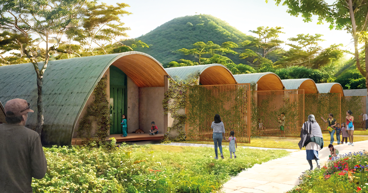 Prototype sustainable home for low-income or displaced communities ...